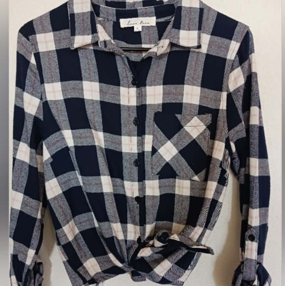 love, Fire | Tops | Plaid Flannel Love Fire Crop Top With Half Sleeves ...